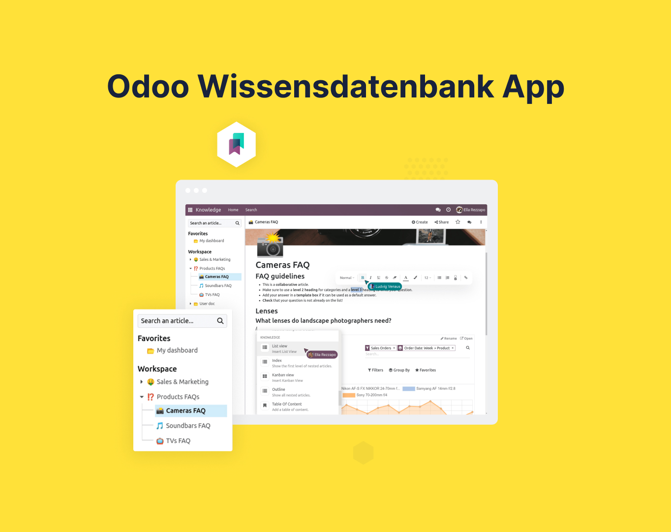 Odoo Wissensdatenbank App